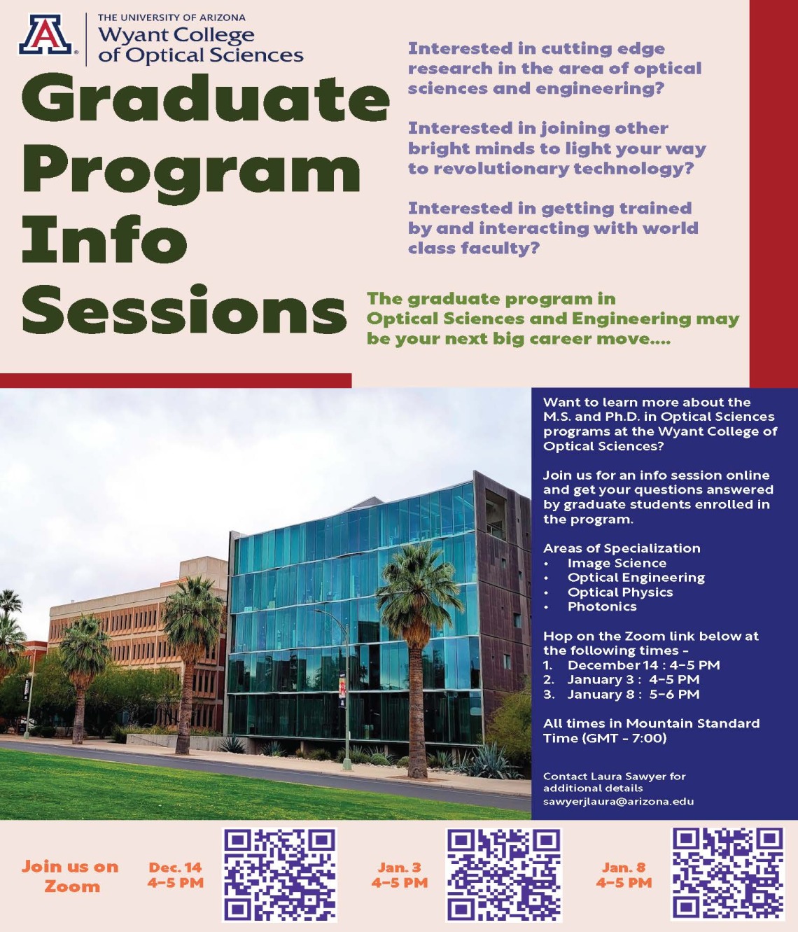 Graduate Program Info Sessions - Quantum | Arizona Quantum Initiative